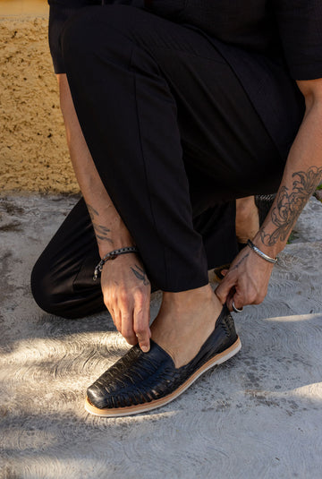 MEXAS HOMBRE - Huaraches mexicanos de piel para hombre