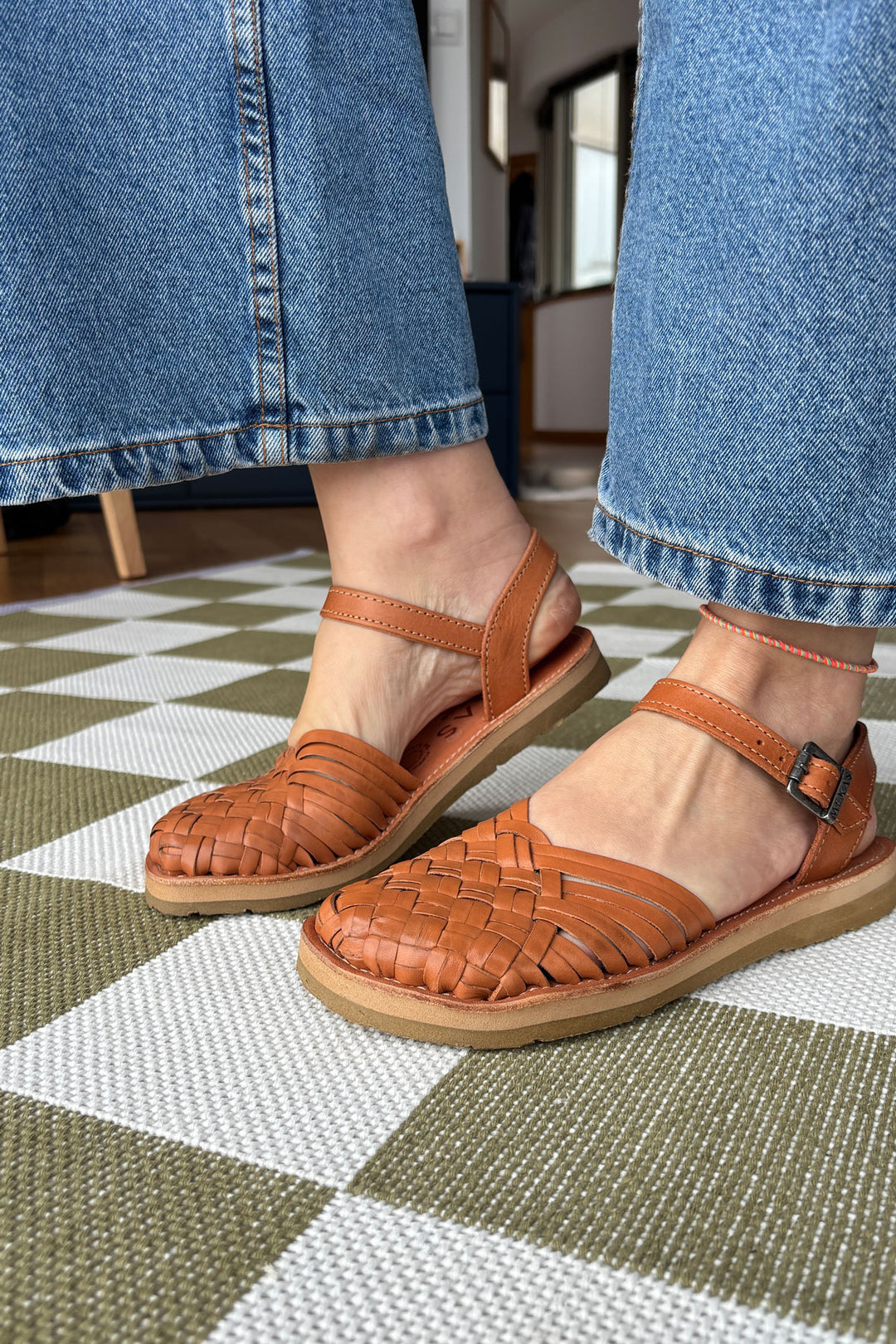 MEXAS NOPAL BAREFOOT | Sandalia barefoot ancha color camel